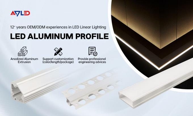 led light strip channel diffuser 1706 with profile light fitting