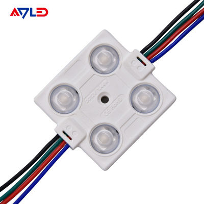 Color Changing LED RGB Light Modules IP67 Square Injection 4 LED 12V ...