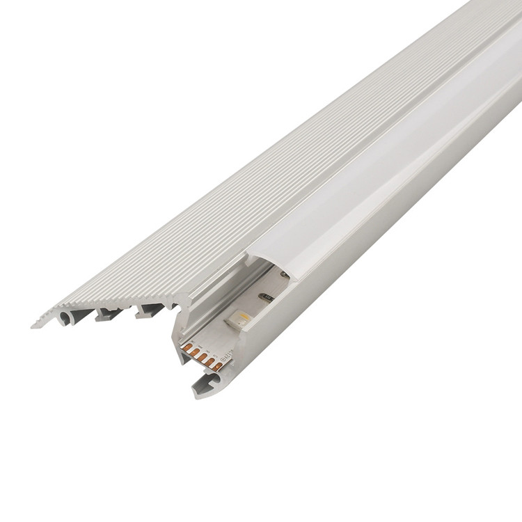 Step Recessed Floor Mount LED Strip Profile Aluminum Channel