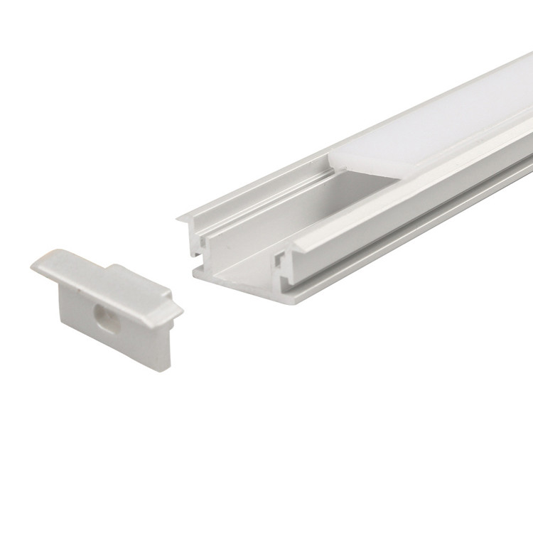 Step Recessed Floor Mount LED Strip Profile Aluminum Channel