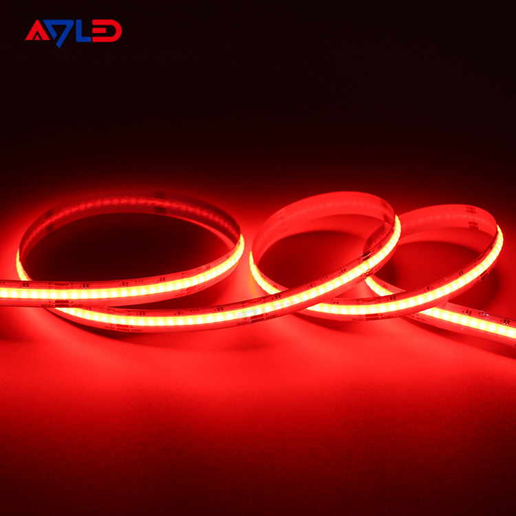 5M RGB LED Strip COB No Dots Color Changing Cuttable 10MM 24V ...