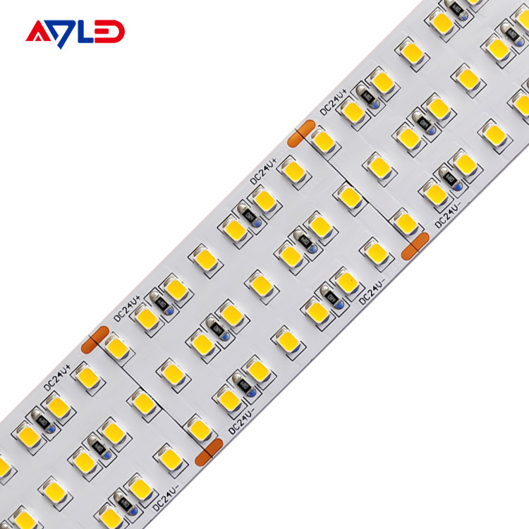 SMD 2835 Triple Row LED Strip Lights Flexible Dimmable White 24V Under ...