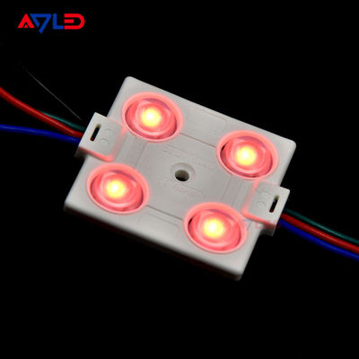 Color Changing LED RGB Light Modules IP67 Square Injection 4 LED 12V ...