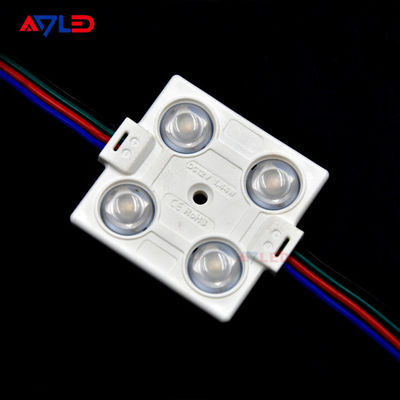 Color Changing LED RGB Light Modules IP67 Square Injection 4 LED 12V ...