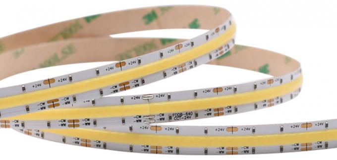 No Dots Flexible LED Tape Light Waterproof IP65 Tunable White CCT COB ...