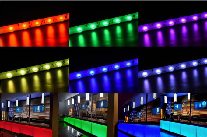 RGB Edge Lit LED Light Hard Bar Module Strip 12W 24W For Exhibit Trade ...