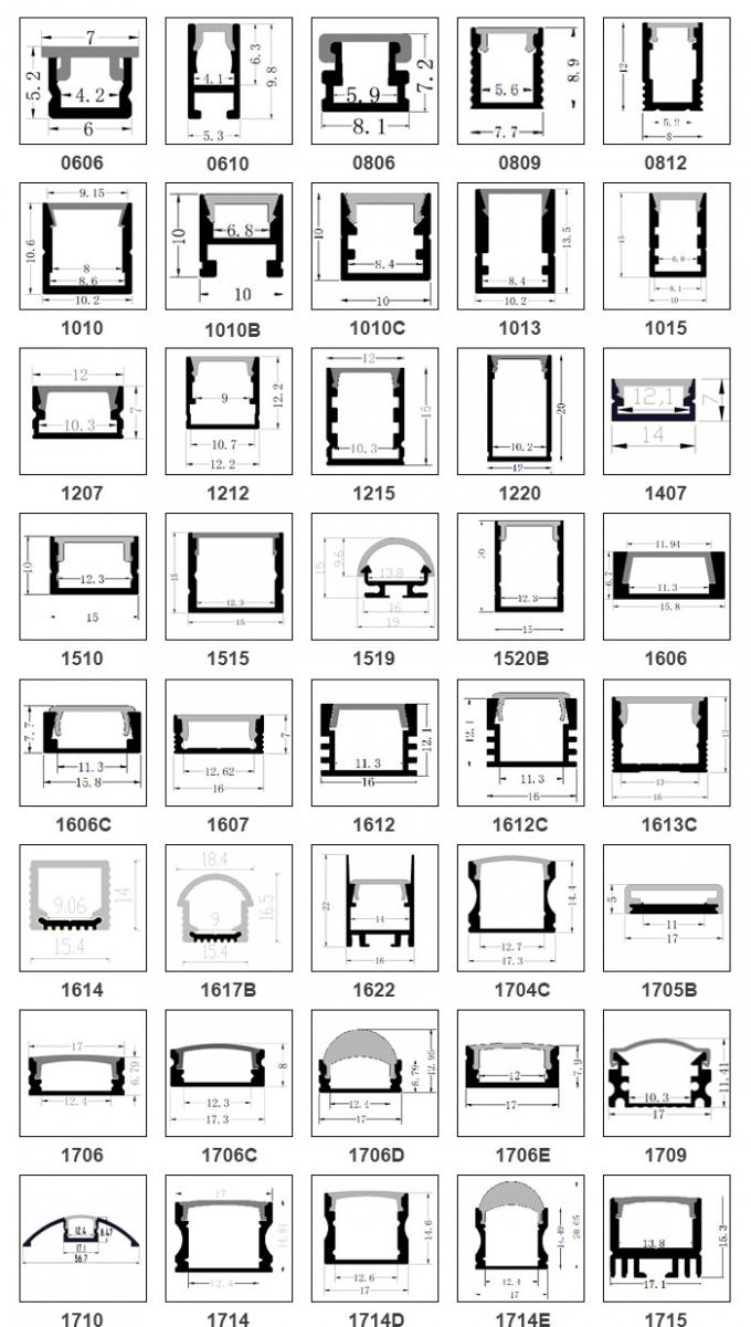 Surface Mounted Aluminium Led Profile Pour Ruban Led Profile